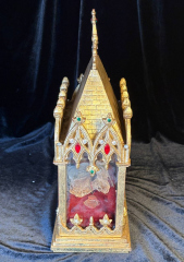 Polychrome gilded reliquary with Relic of St. Cyprian of Carthage ...
