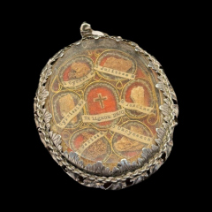 Rarest pure silver (104 grams) Reliquary with the Relic of the True ...