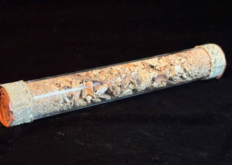 Reliquary Tube Containing Numerous Relic Fragments of the Holy ...